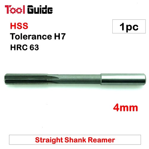 4mm Straight Shank Reamer HSS H7 Machine High Speed Steel Parallel ...