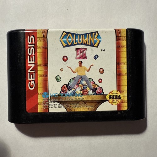 Sega Genesis Columns III (3) (Sega Genesis) Authentic Cart - US Version ...