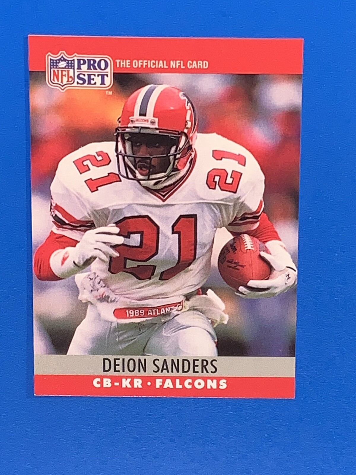 1990 Pro Set Deion Sanders Football Card #36 Atlanta Falcons Set Break ...