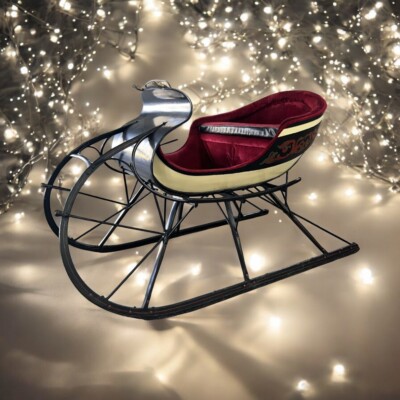 Antique Currier & Ives Albany Cutter Sleigh With Shafts | eBay