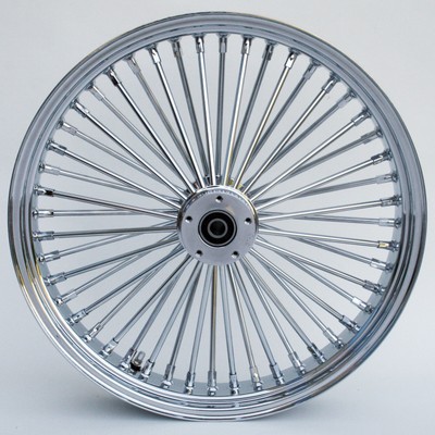 FAT SPOKE 21" CHROME FRONT WHEEL 08-20 w/ABS HARLEY ELECTRA GLIDE FLHT ...
