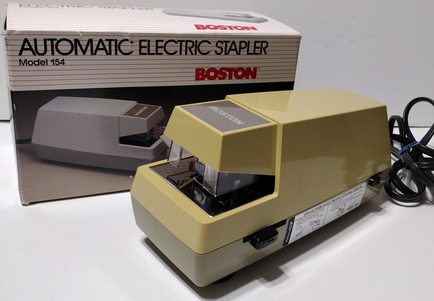 Boston Automatic Electric Stapler #154 Bottom Suction Cups Regular Size ...