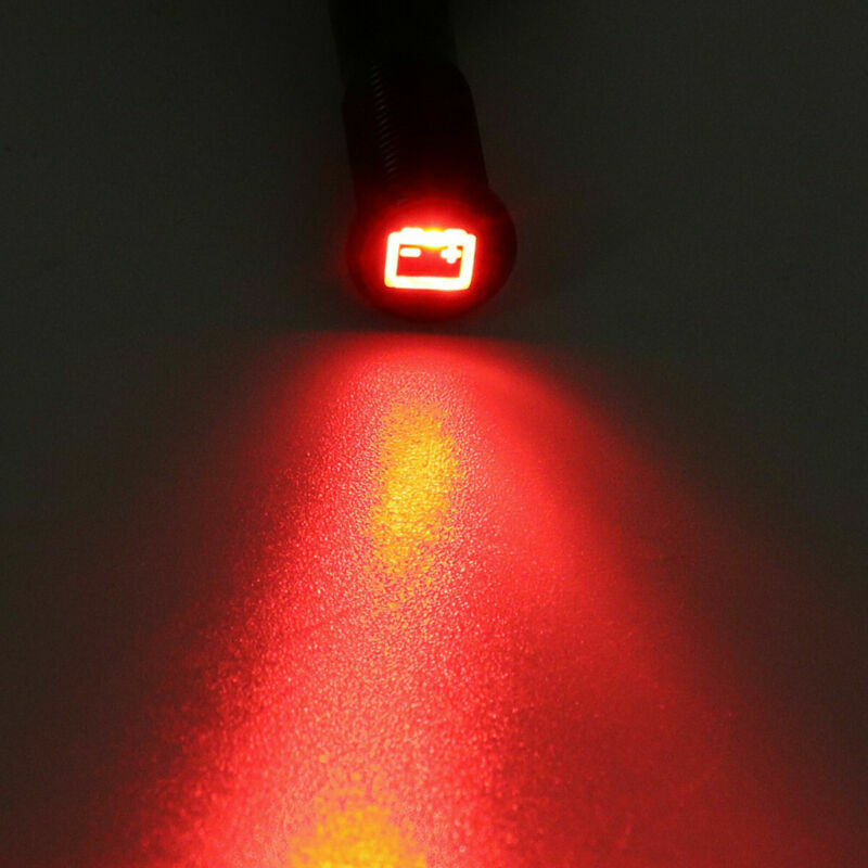 1x12V8mm Universal Car Symbol LED Dash Panel Warning Pilot Light ...