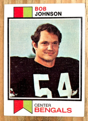 1973 TOPPS BOB JOHNSON CARD#290 TENNESSEE VOLUNTEERS CINCINNATI BENGALS ...