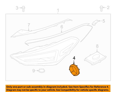 HYUNDAI OEM 19-20 Elantra Headlamp Components-Dust Cap Left 92140H8000 ...