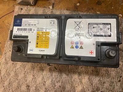 Mercedes Benz A 001 982 82 08 AGM Battery 92 AH 850 Sprinter C B E S G ...