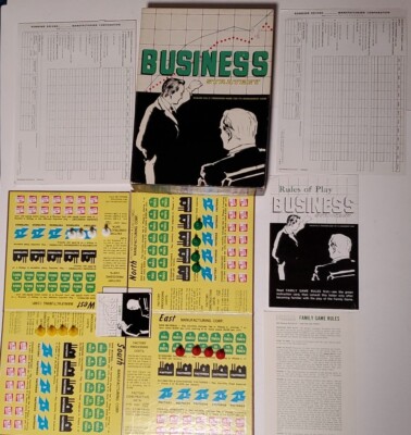 Management Board Game 'Business Strategy' by Avalon Hill Vintage 1973 ...