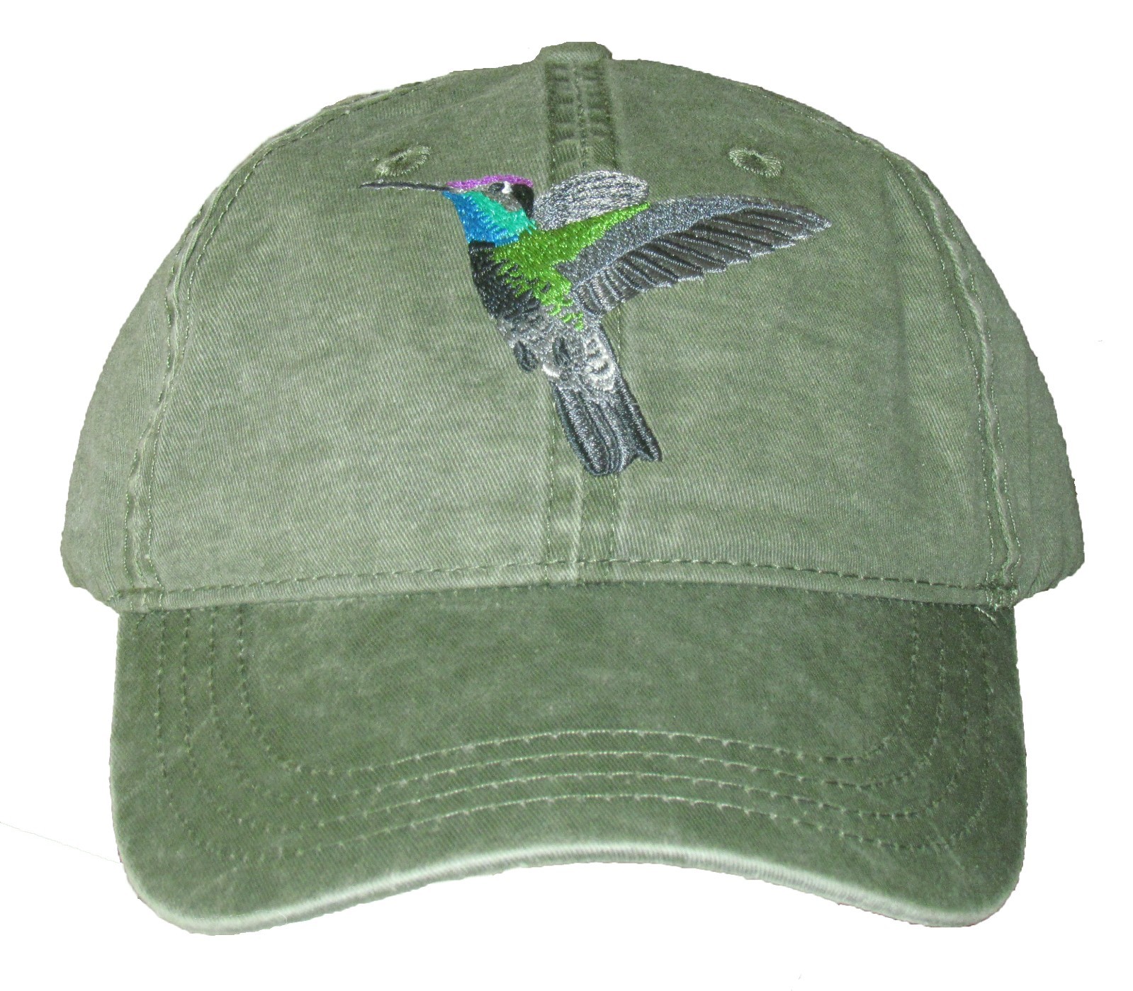Magnificent (Rivoli's) Hummingbird Embroidered Cotton Cap NEW Bird | eBay