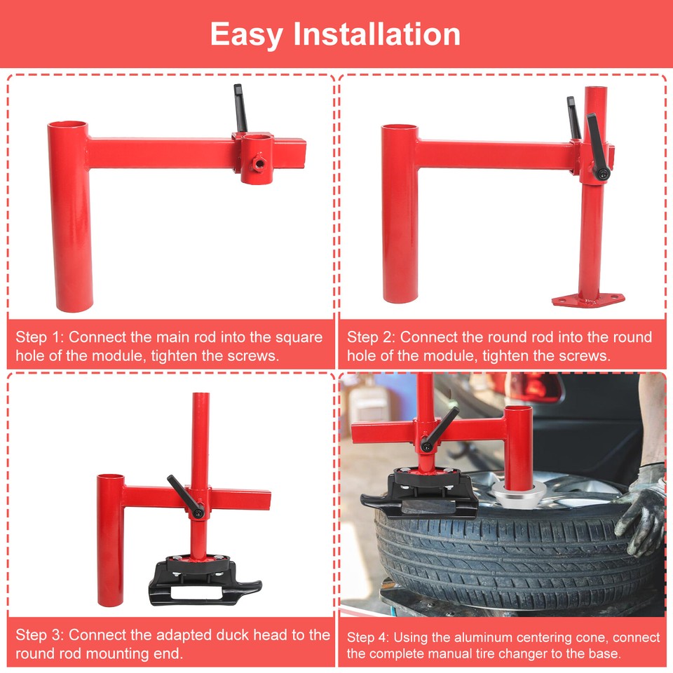 New Manual Tire Changer Duck Head Adapter Kit High Strength Fits Most ...