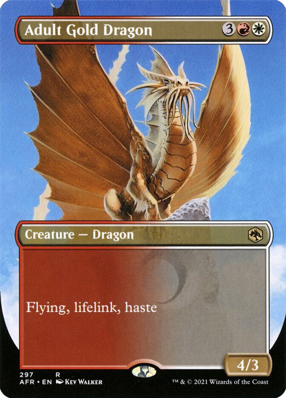 MTG Adult Gold Dragon (Borderless) – Adventures in the Forgotten Realms ...