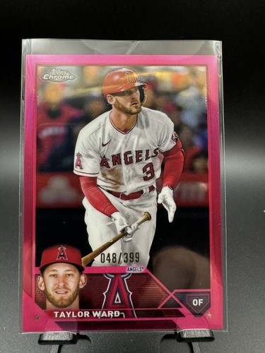 2023 Topps Chrome Taylor Ward Pink Refractor Baseball Card 94 Los ...