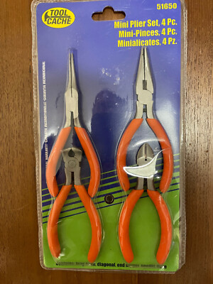 Tool Cache 51650 Four Piece Mini Plier Set; Brand New | eBay