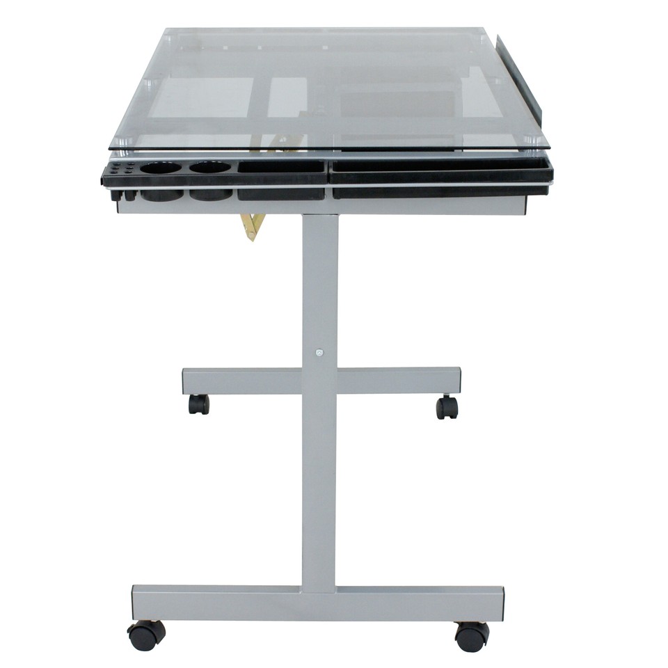 Drafting Table Artist Drawing Table Adjustable Craft Table w/Drawers ...