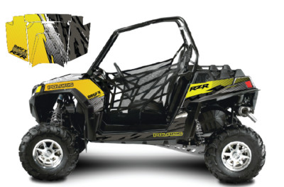 2011 - 2013 Polaris RZR 900 Graphics Kit D49-2 Yellow | eBay