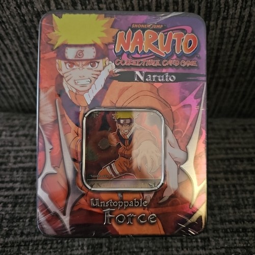 BANDAI NARUTO TCG UNSTOPPABLE FORCE "NARUTO TIN" (4 BOOSTERS) FACTORY ...