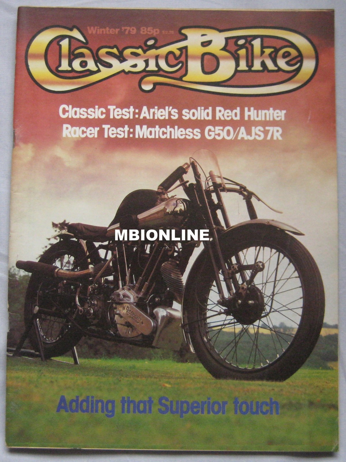 Classic Bike magazine Winter 1979 featuring Matchless, Ariel Red Hunter ...