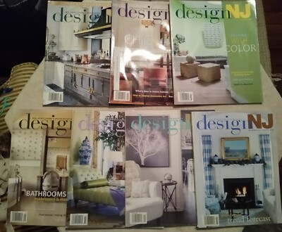 7 USED DESIGN NEW JERSEY MAGAZINES 6 ISSUES 2015 AND DEC/JAN 2007-08 | eBay