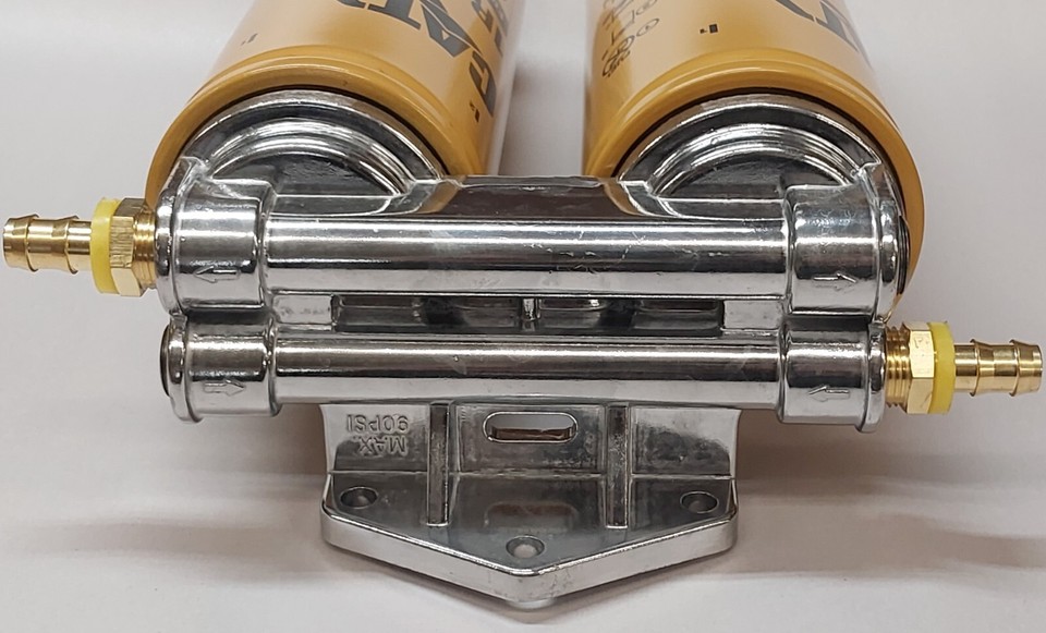 Dual Diesel Fuel Filter Remote Mount System for CAT Filters NO FILTERS ...