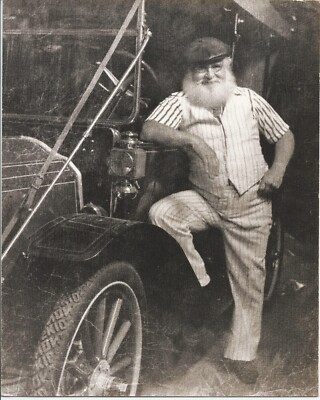 Poses w Antique Flanders Car R HENDRICKSON PHOTO Original Artist Studio ...