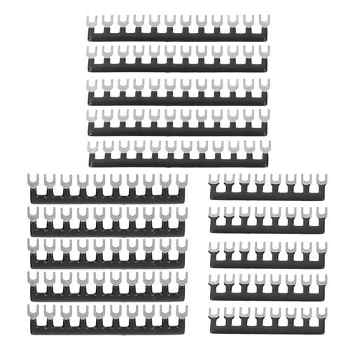 10Pcs Fork Type Terminal 8 Positions Barrier Strips Stripe Block With ...