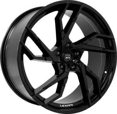 20 inch 20x10 Lexani ALPHA Gloss Black wheels rims 5x112 +40 | eBay