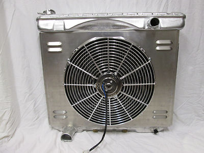 Ford Aluminum Radiator Full Size 1957 to 1959 and Mercury with Fan and ...