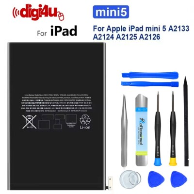 For Apple iPad Mini 5 2019 A2126 A2124 Battery Replacement 5124mAh ...
