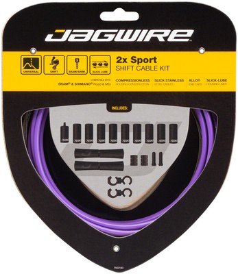 Jagwire 2x Sport Shift Cable Kit SRAM/Shimano, Purple | eBay