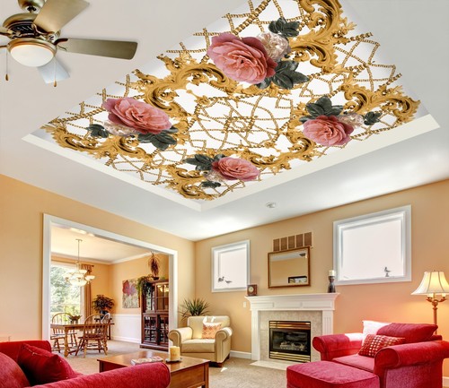 3D Pink Peony G4331 Ceiling WallPaper Murals Wall Print Decal Deco Erin 2023 | eBay Australia