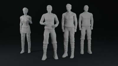 Star Trek Mirror Mirror - Kirk Uhura Scotty McCoy 1:32 - BONUS SPOCK 3D ...