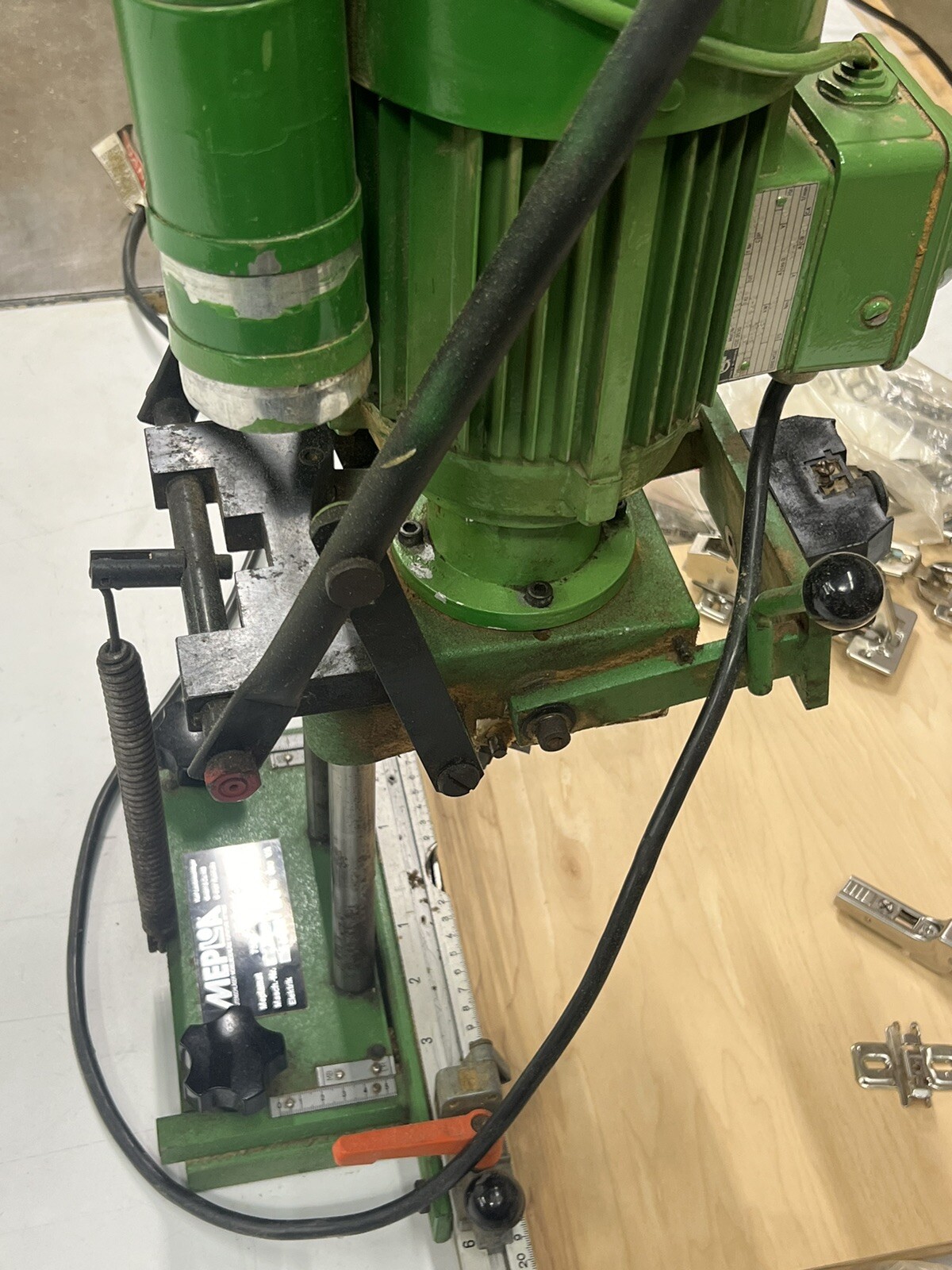 Mepla Mat 750 Hinge Boring & Insertion Machine 110V Single Phase Lot | eBay