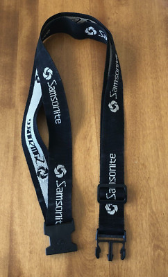 Samsonite Luggage Strap Belt Black Travel Adjustable Buckle Locking 70 ...