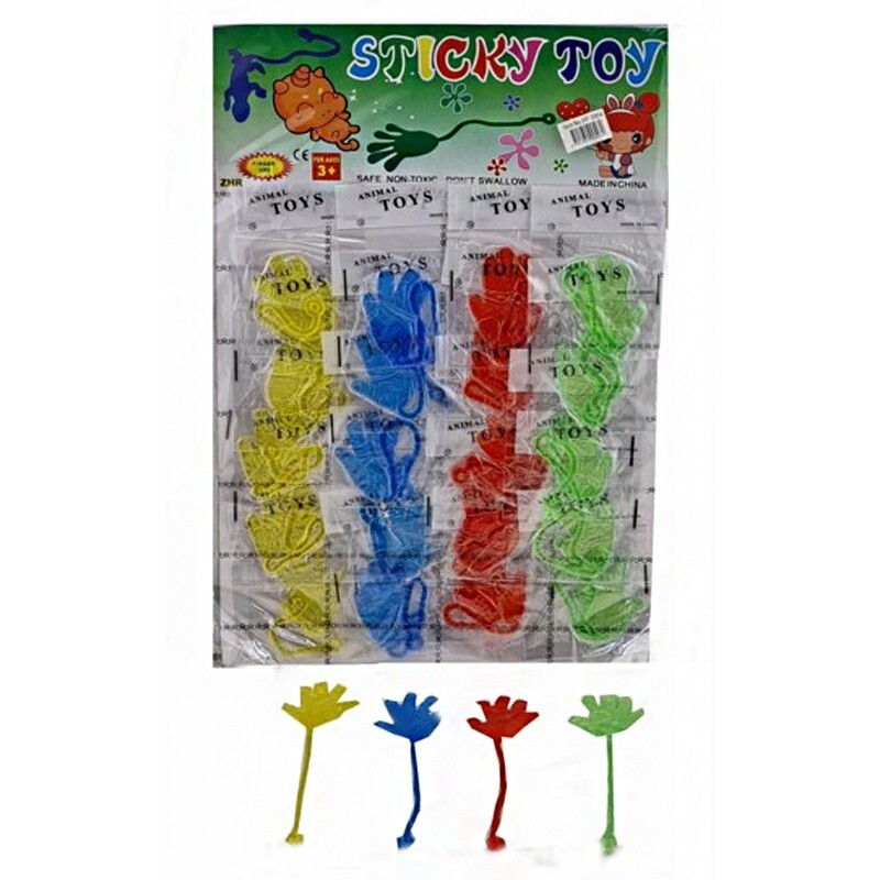 2 x 20pcs Sticky Stretchy Small Snapper Hand Kids Novelty Trick Prank ...