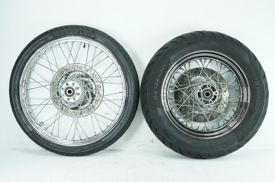 2004 Harley Softail Standard Front Rear Wheel Rim Tire Spoked 150/80B16 ...