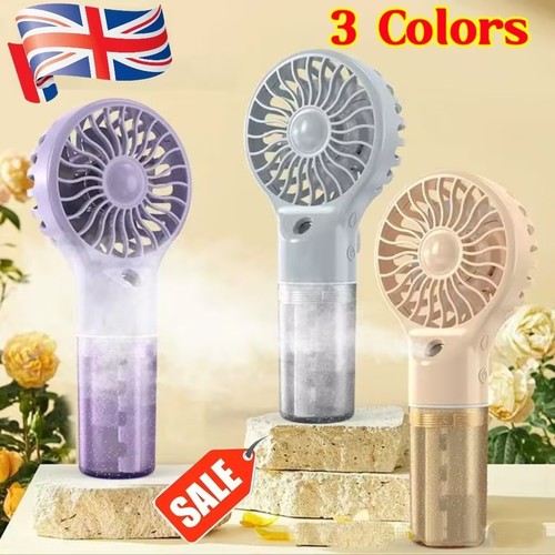 Handheld Mist Fan With Water Humidifier Cooler Rechargeable Mini Hand ...
