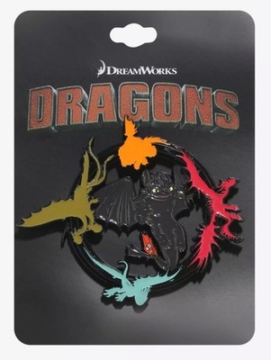 How to Train Your Dragon Toothless Dragons Spinning Enamel Pin | eBay