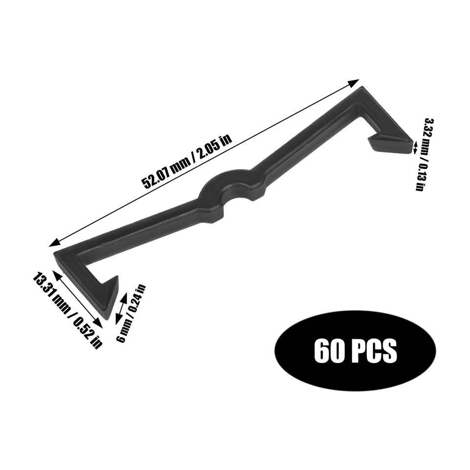 Black Peg Locks Plastic Pegboard Hook Locks Pegboard Display Hook ...