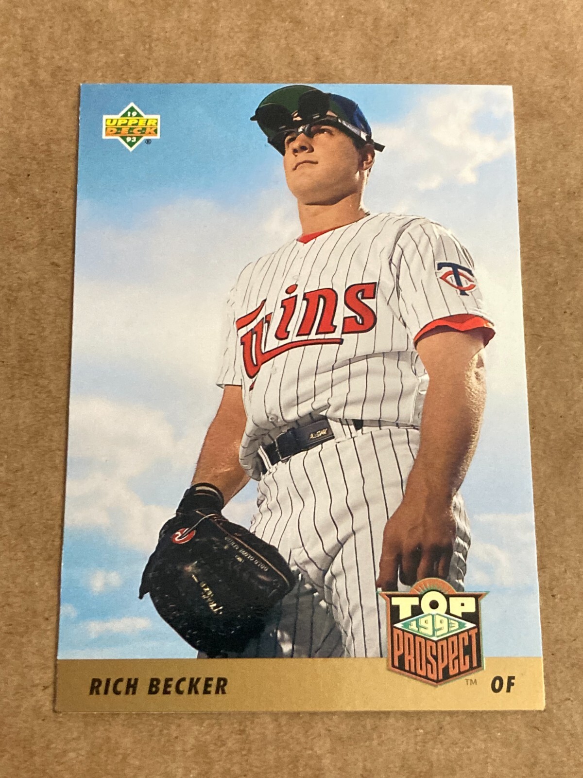 1993 Upper Deck RICH BECKER RC #447 vintage baseball card ~ Twins ...