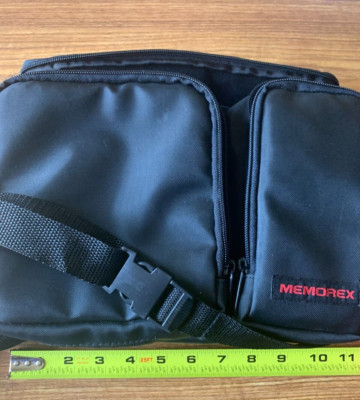 Vtg Case Logic CD Player Travel Storage Case Black Nylon 3 sections & a ...