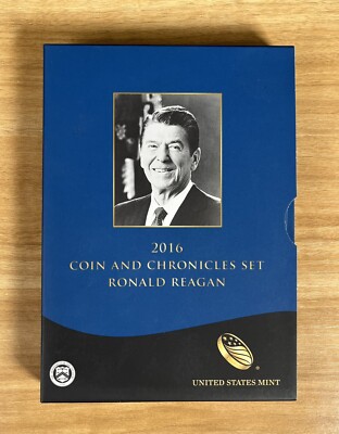 2016 Ronald Reagan Coin And Chronicles Set with Proof Silver Eagle OGP ...