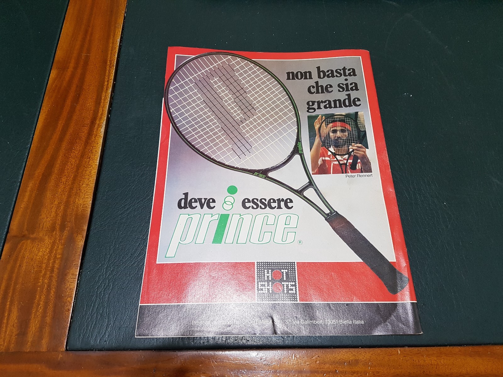 Article Italian Pubblicità : RACCHETTE DA TENNIS PRINCE PETER RENNERT ...