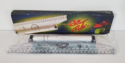 Vintage Rolling Ruler Multi-Function Drafting Parallel Ruler New Old ...