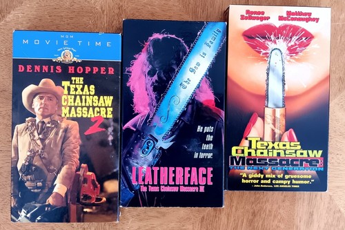 The Texas Chainsaw Massacre 2, 3 Leatherface & The Next Generation VHS ...