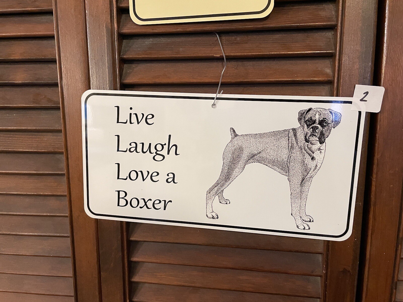 KC Creations Boxer dog signs XING Lice Laugh Love CHOICE | eBay