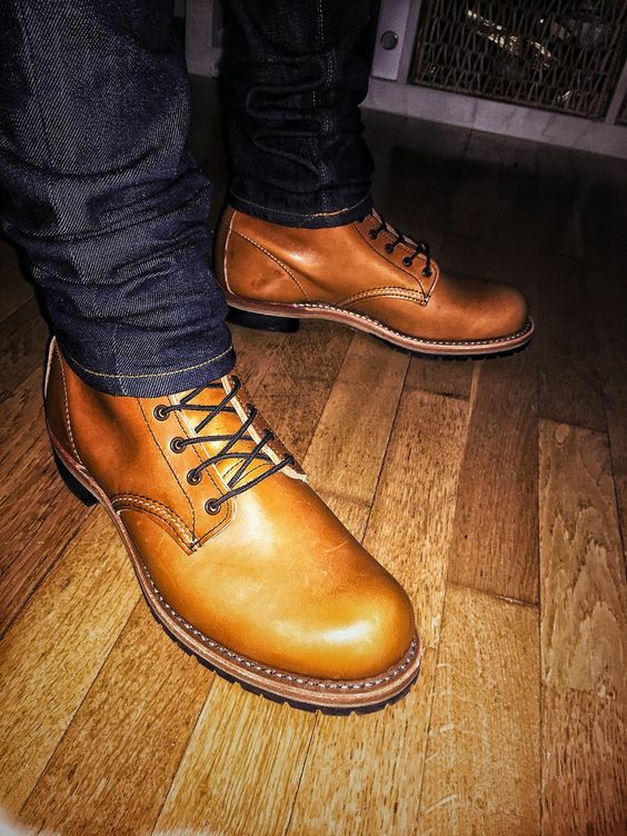 Handmade Mens Tan color leather boots, Men Tan lace up ankle boots ...