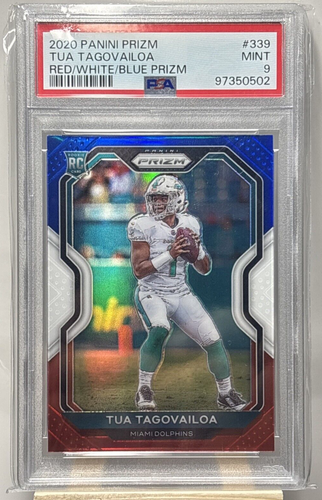 2020 Panini Red White Blue Prizm #339 Tua Tagovailoa Dolphins RC Rookie ...