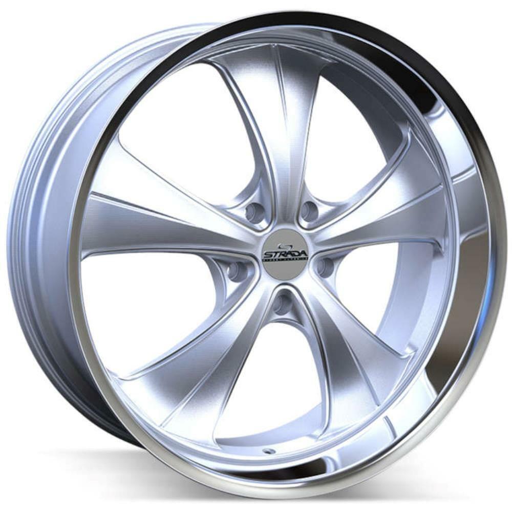 24 inch 24x10 Strada OLD SKOOL Brushed Silver wheels rims 6x135 +24 | eBay