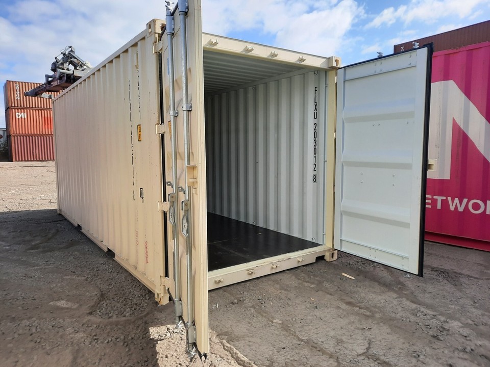 20'std shipping containers (NEW) W Forklift Pockets and Lock Box Local ...