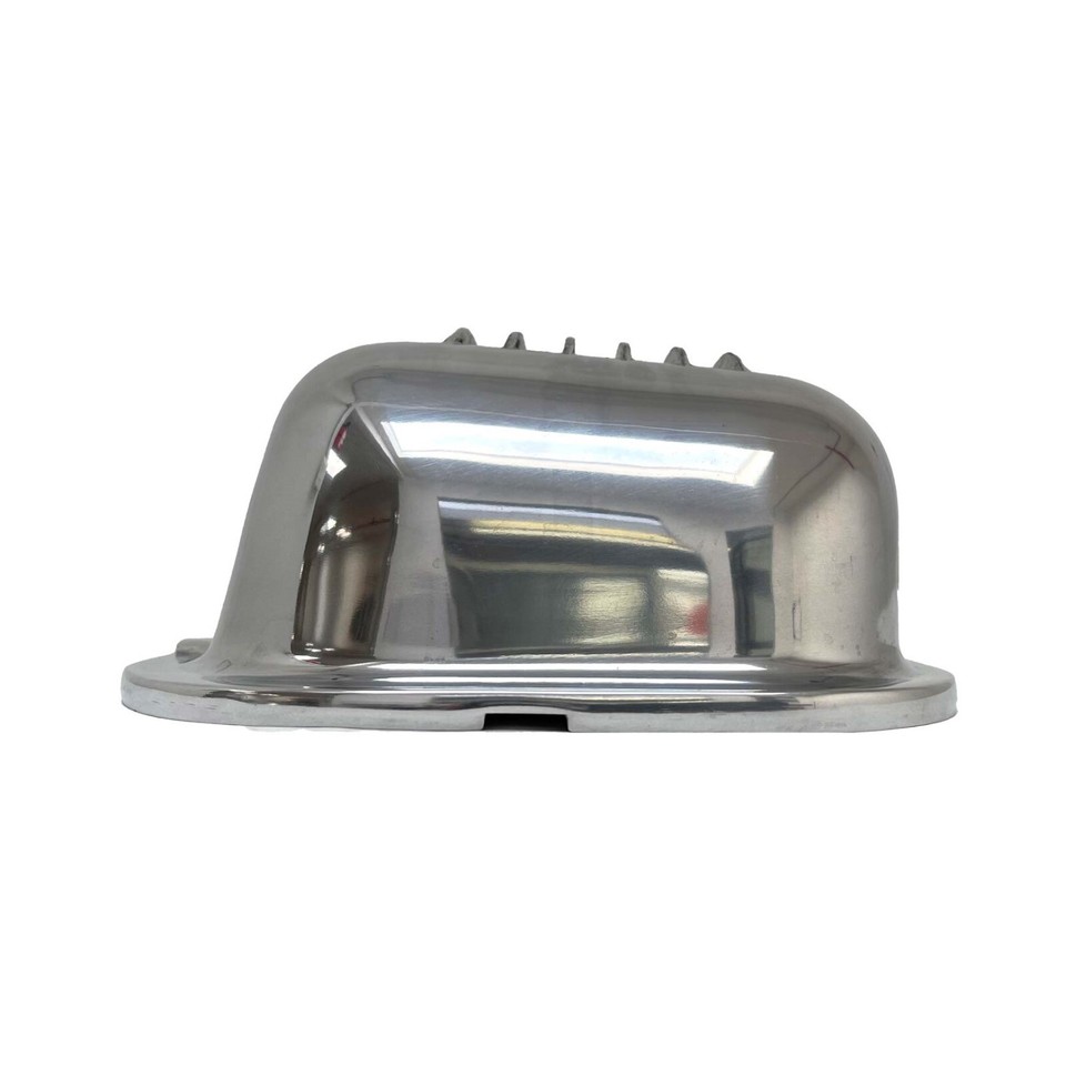 Big Block Chevy 502 Flag Logo Valve Covers, Classic Finned - Polished ...