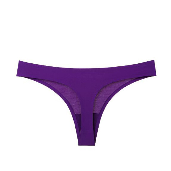 Sexy Womens Seamless T back Thongs G-string Panties Underwear Silky ...